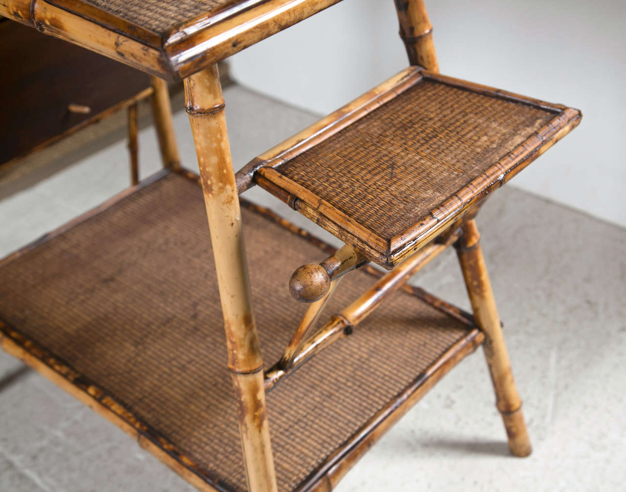 Victorian Bamboo Table with Side Flaps at 1stDibs | victorian bamboo ...