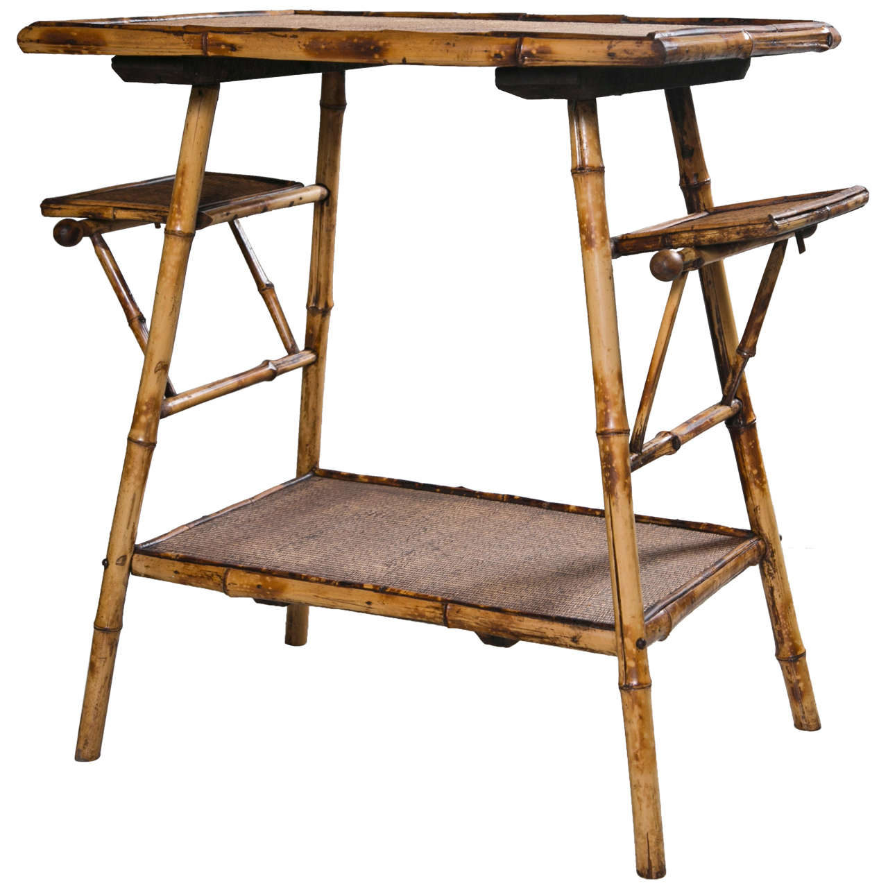 Victorian Bamboo Table with Side Flaps at 1stDibs | victorian bamboo ...