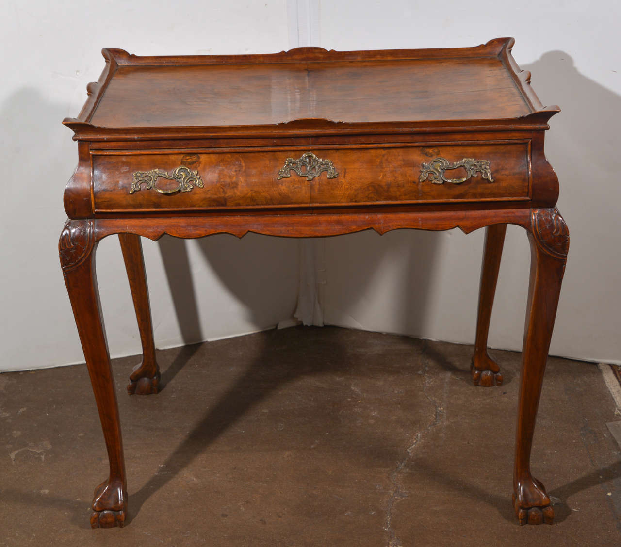 Tea Table with Shaped Apron and Ball and Claw Feet at 1stDibs | ball ...