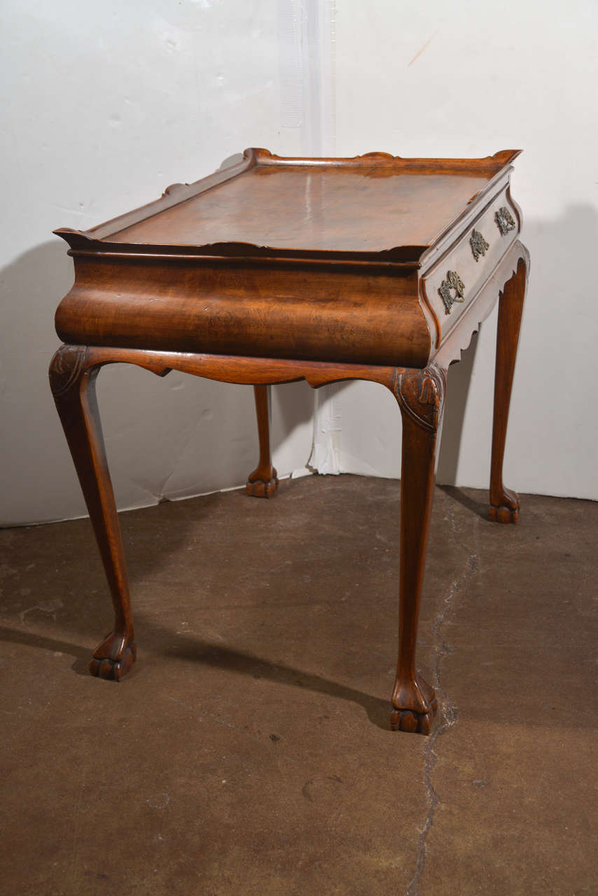 Tea Table with Shaped Apron and Ball and Claw Feet at 1stDibs | ball ...