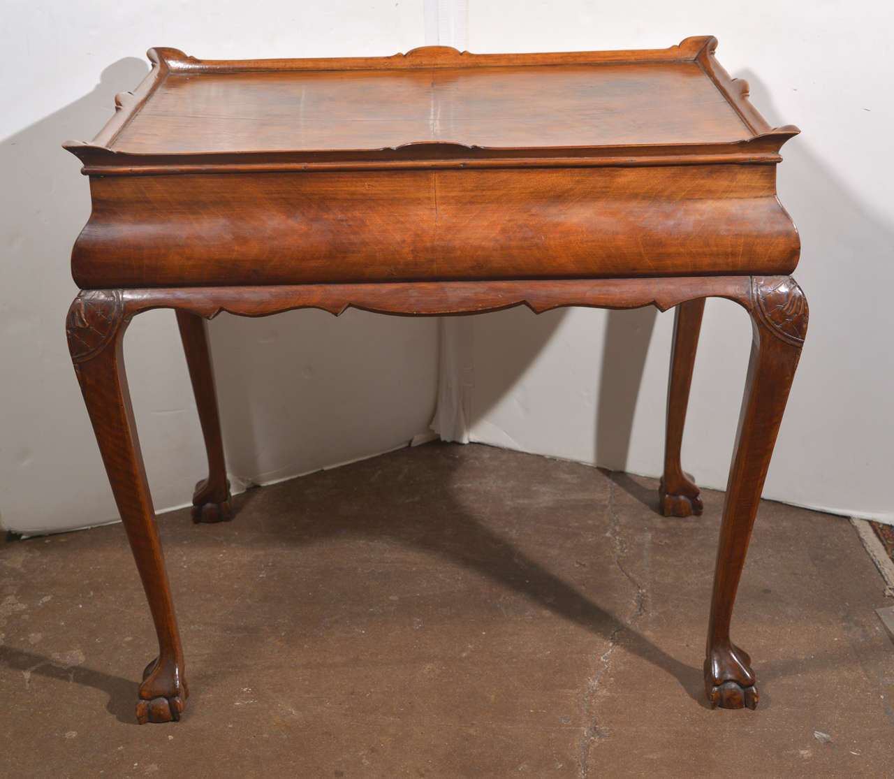 Tea Table with Shaped Apron and Ball and Claw Feet at 1stDibs | ball ...