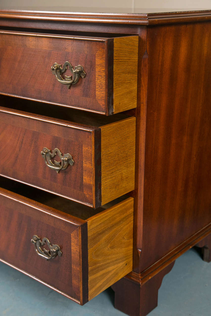 English Mahogany Three-Drawer Chest of Drawers For Sale at 1stDibs ...