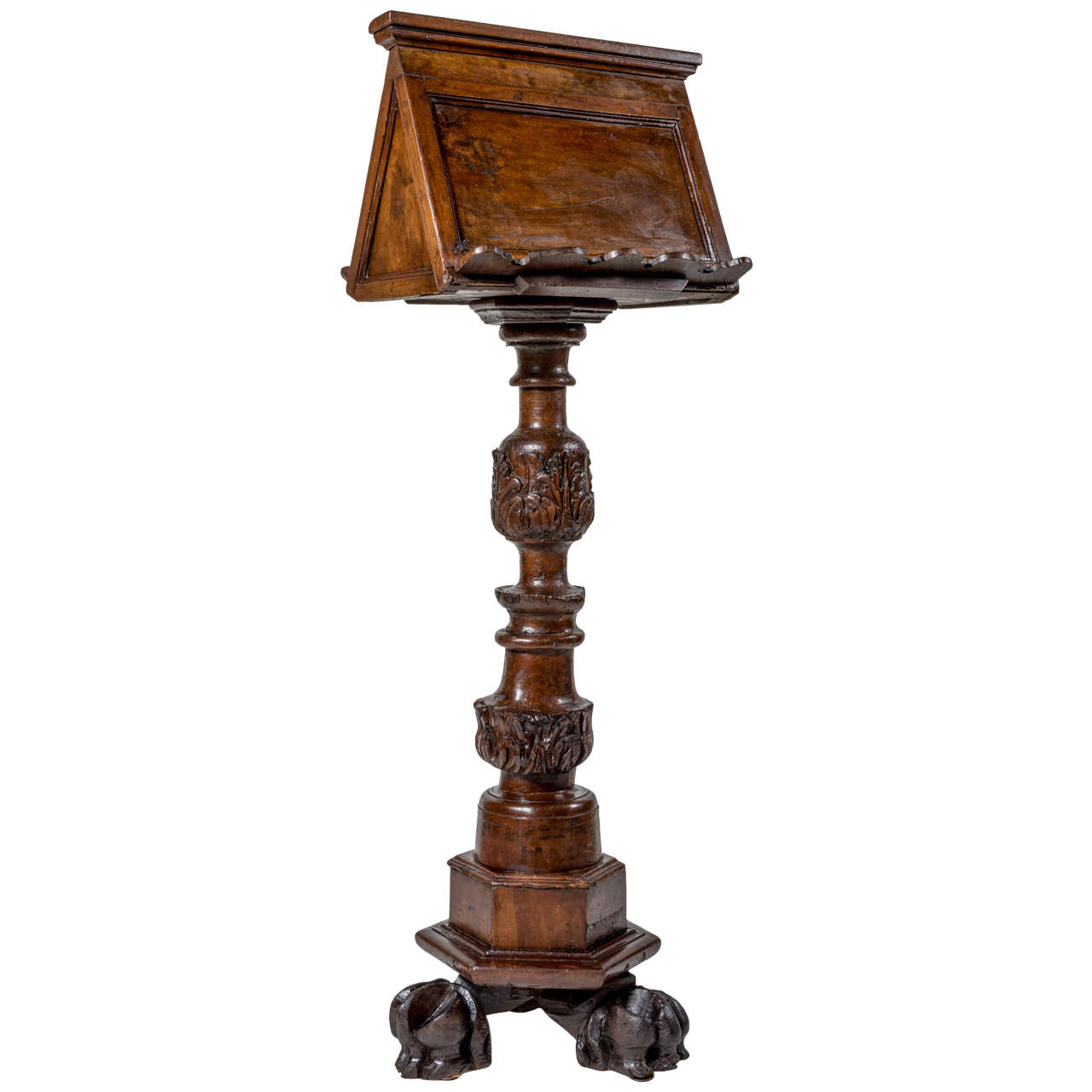 16th Century Italian Tall, Double-Sided Floor Lectern For Sale at 1stDibs