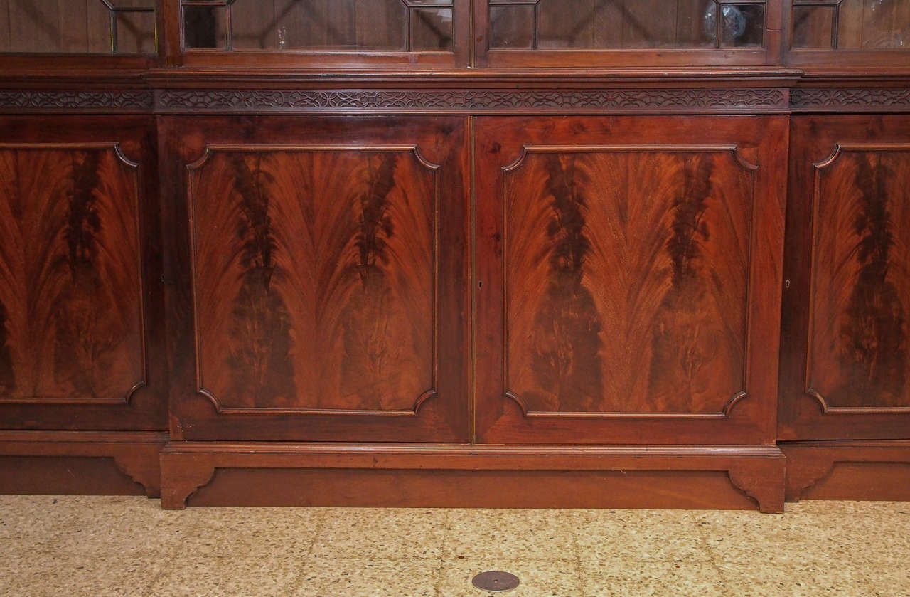 Antique English Victorian Breakfront at 1stDibs