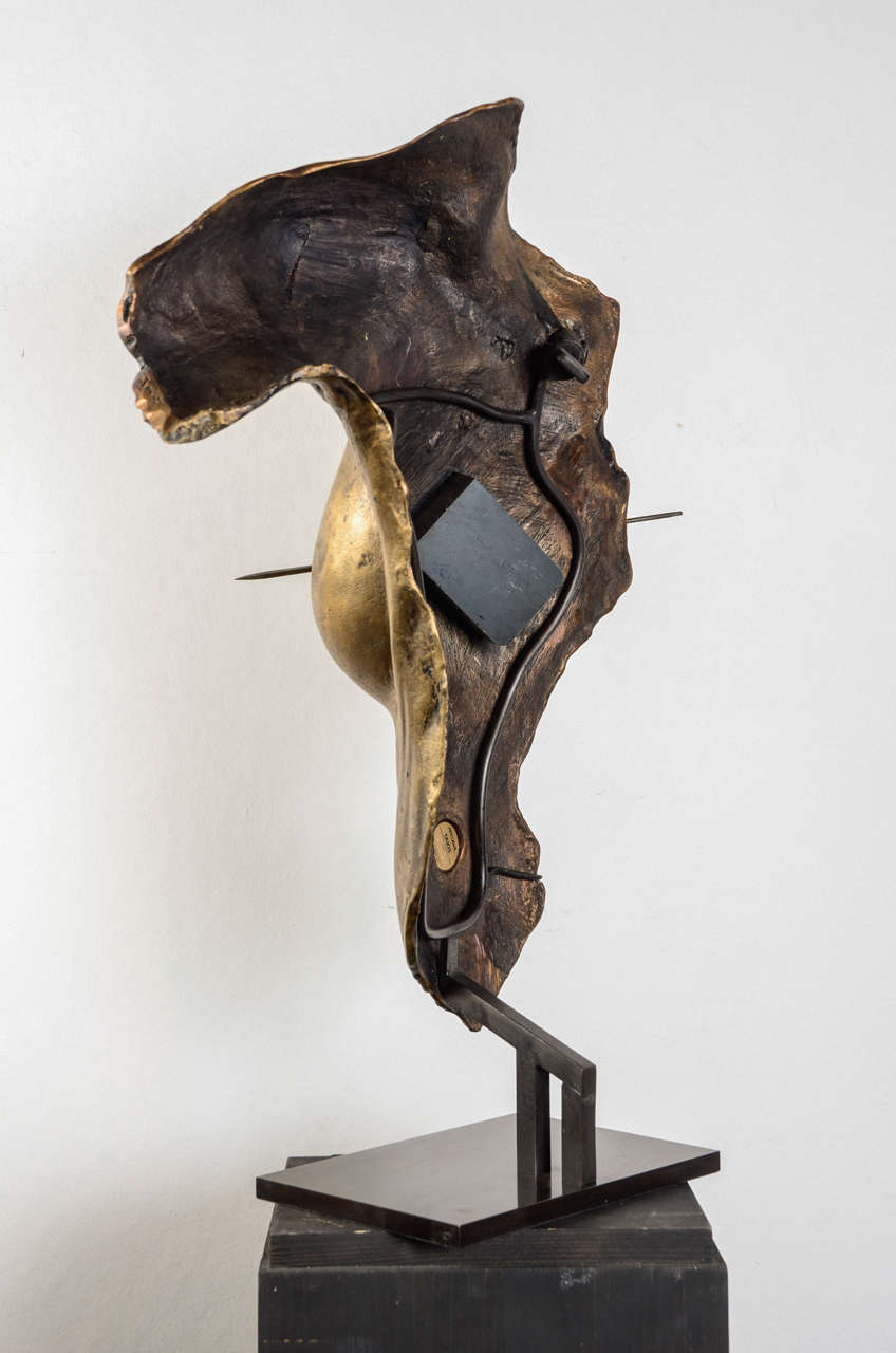 Takis, "Magnetic Evidence" Sculpture with Mobile Magnetic Pieces at ...
