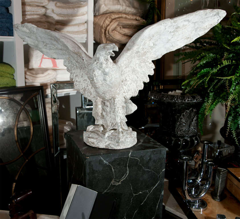 Graceful Composed Stone Eagle Garden Statue at 1stDibs | graceful stone ...