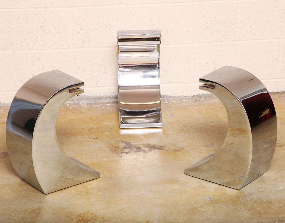 Pierre Cardin Style Wave Shaped Table Bases at 1stDibs