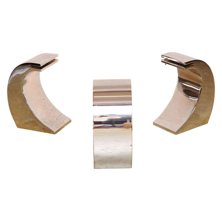 Pierre Cardin Style Wave Shaped Table Bases at 1stDibs