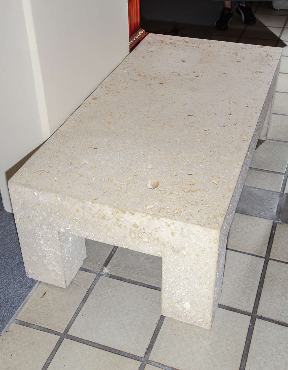 Fossil Stone Coffee Table at 1stDibs