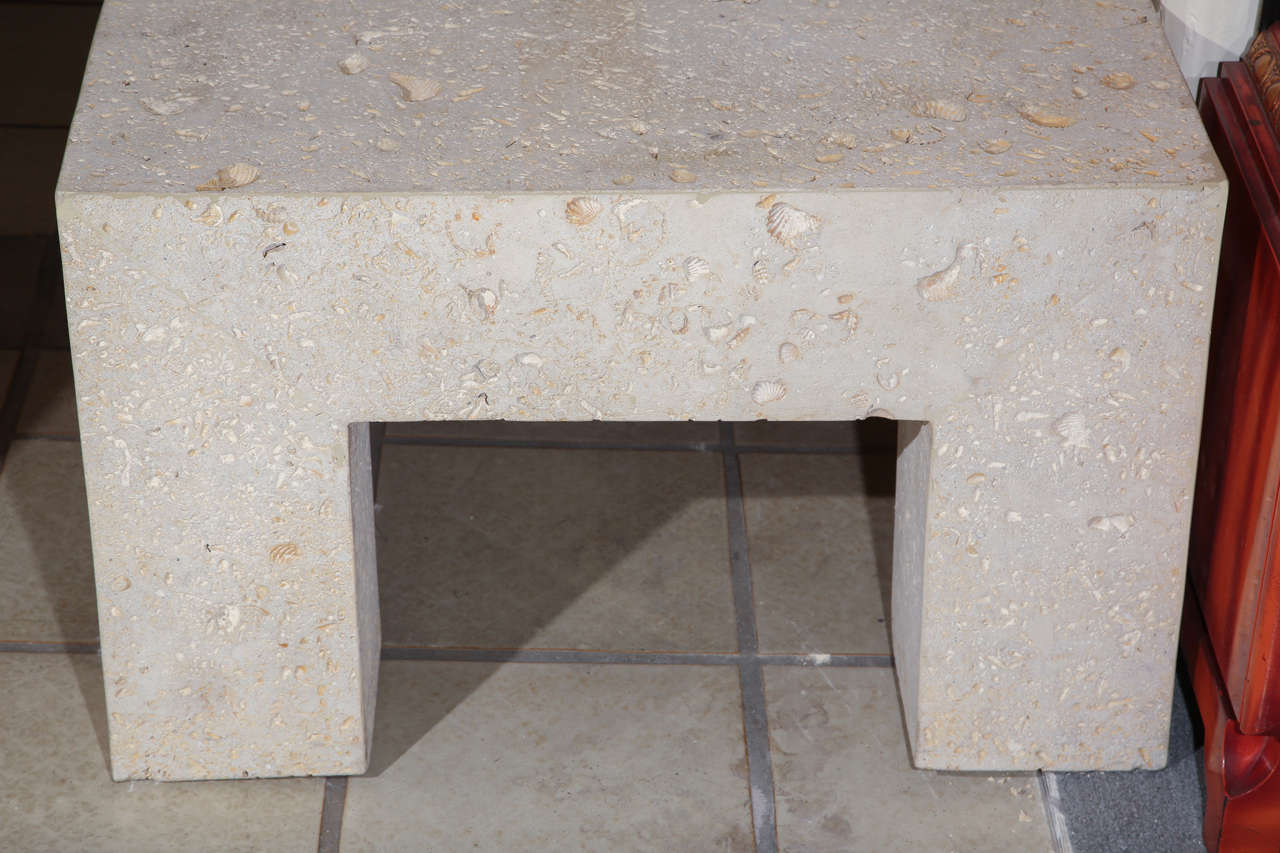 Fossil Stone Coffee Table at 1stDibs