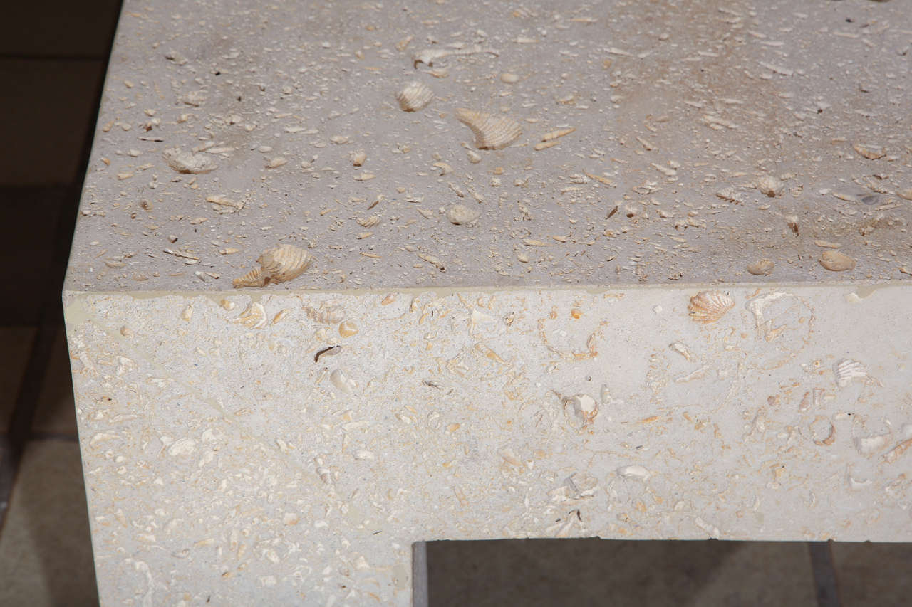 Fossil Stone Coffee Table at 1stDibs