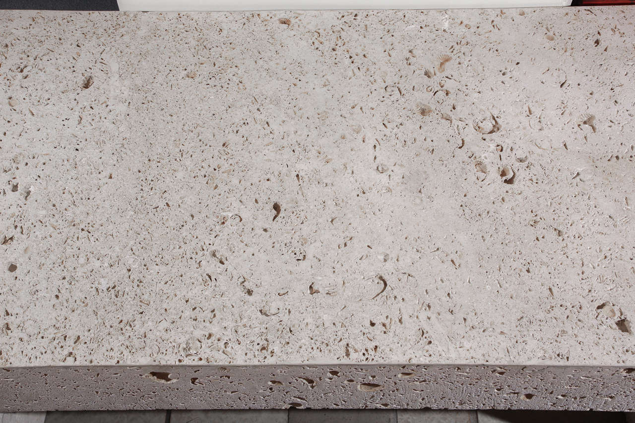 Fossil Stone Coffee Table at 1stDibs