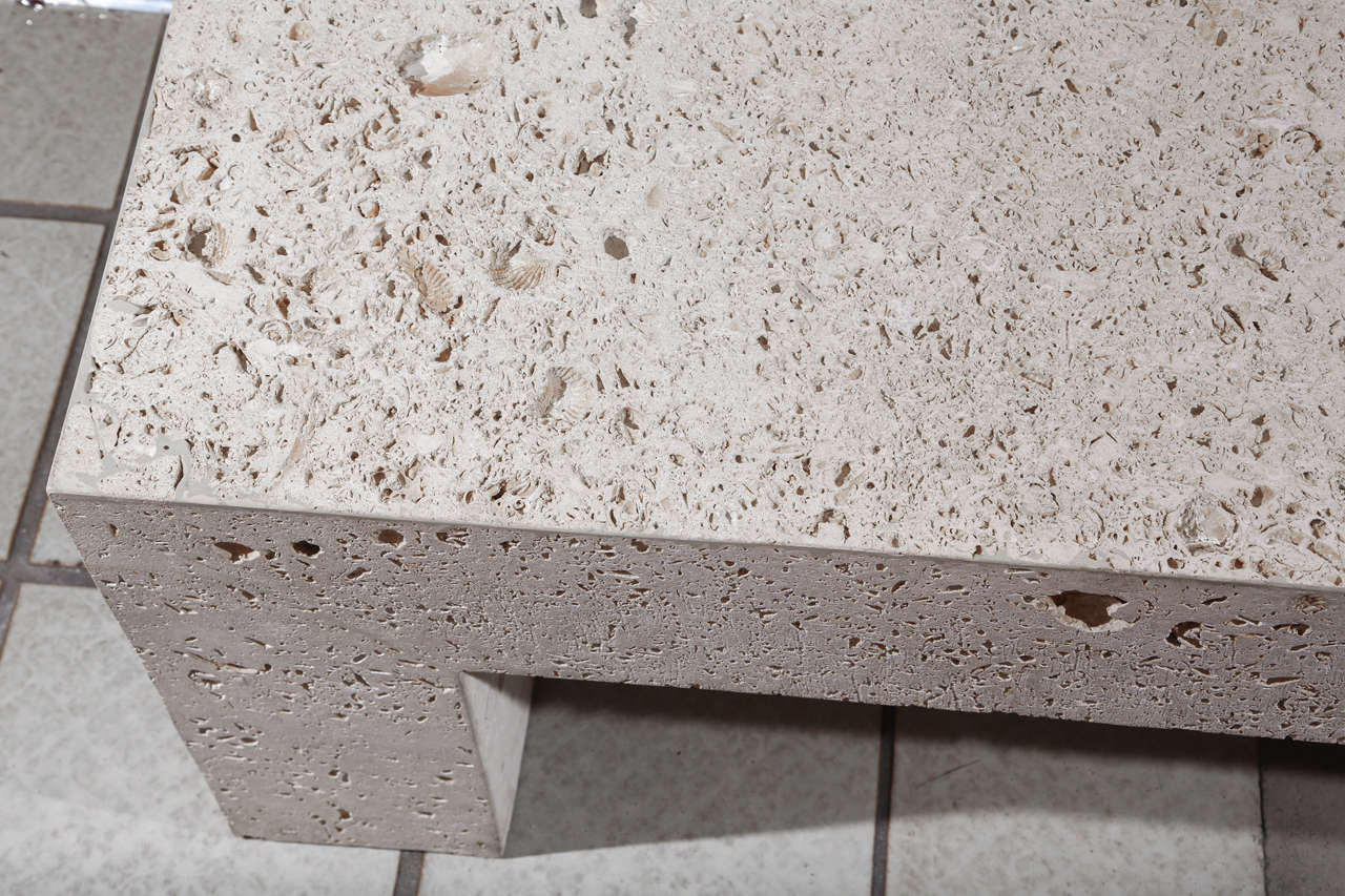 Fossil Stone Coffee Table at 1stDibs
