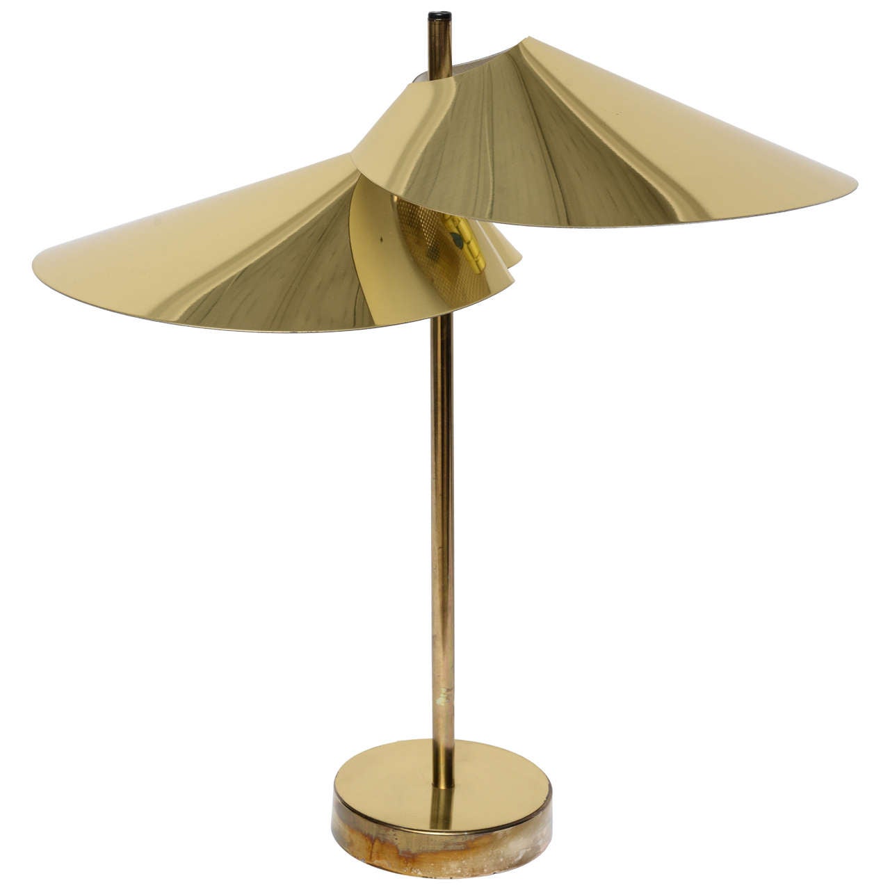 70's Brass Desk Lamp by C. Jere at 1stDibs