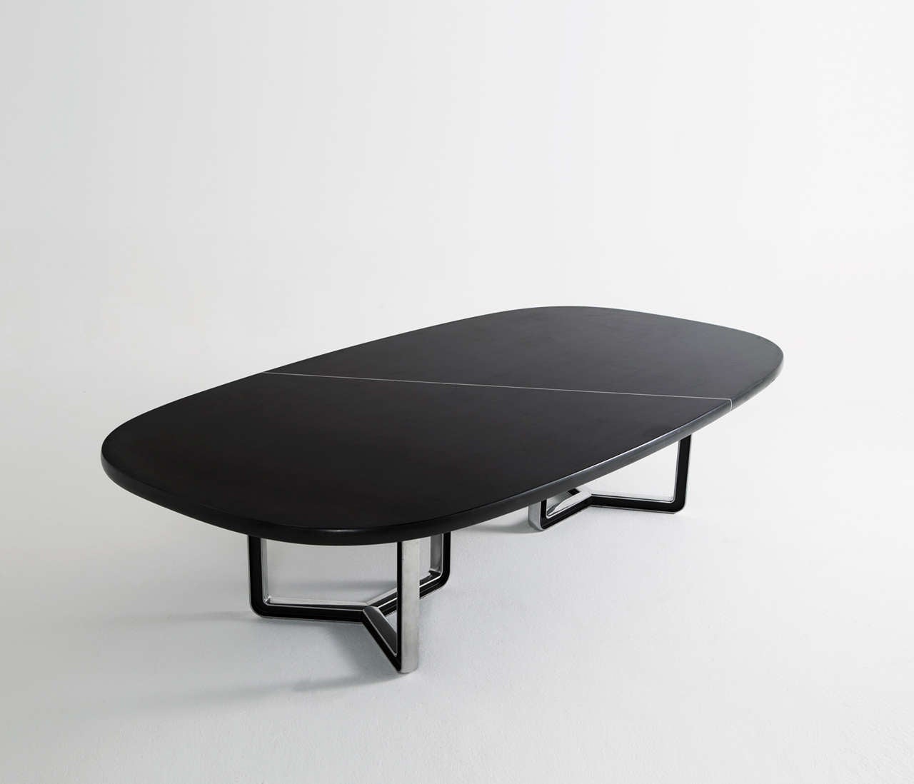Tecno Design Centre Large Black Conference Table at 1stDibs | large ...