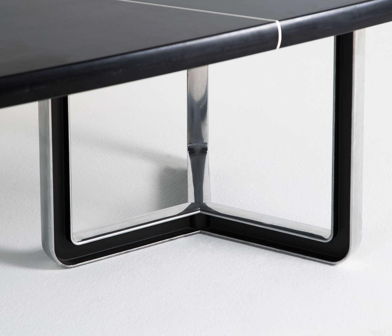 Tecno Design Centre Large Black Conference Table at 1stDibs | large ...