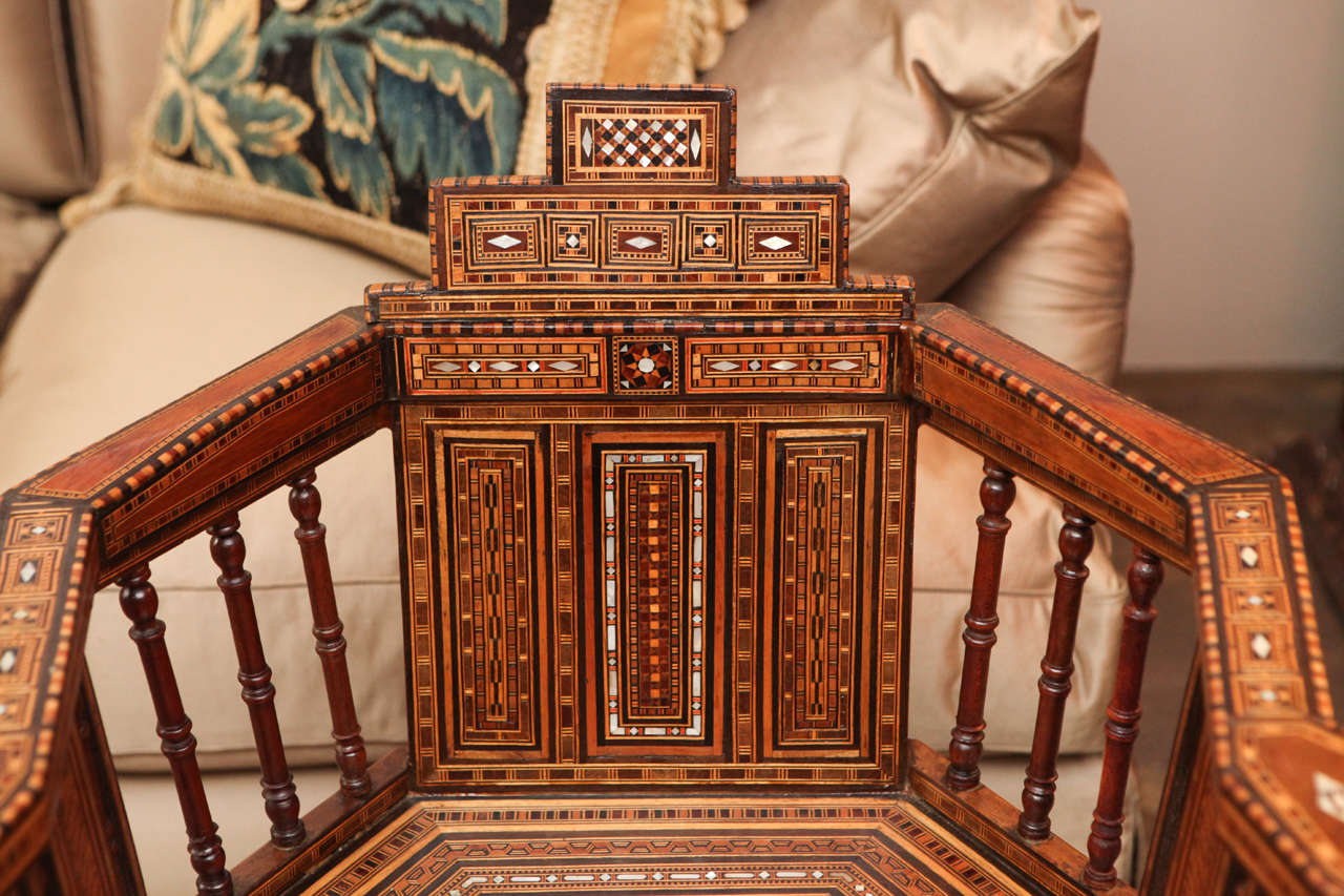 Pair of Mother-of-Pearl Inlay Moroccan Chairs at 1stDibs | moroccan ...