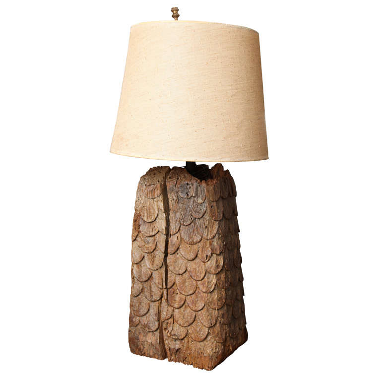 Large Fish Scale Lamp at 1stDibs
