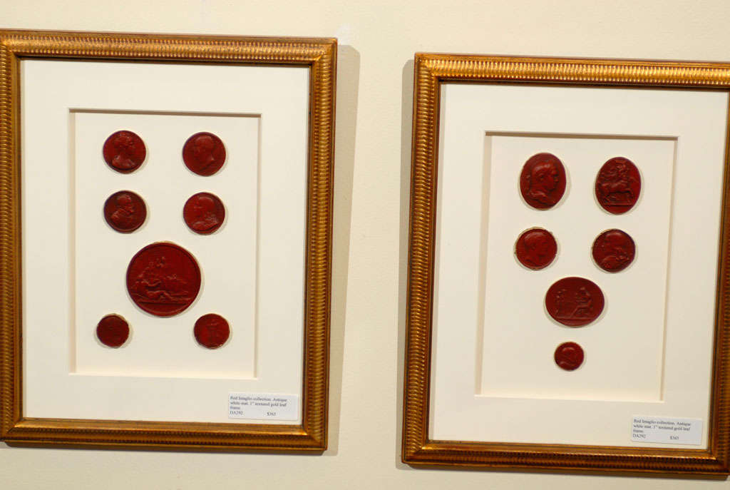 Set of 12 Red Intaglios at 1stDibs