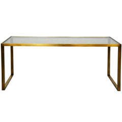 Milo Baughman Bronze Console Table at 1stDibs