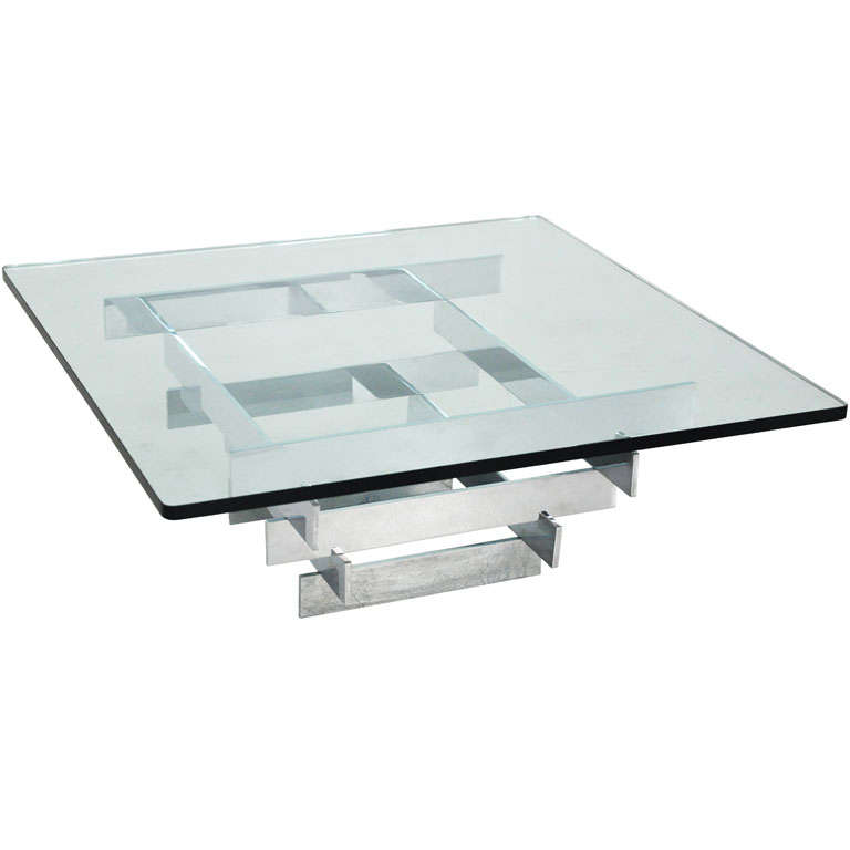 Paul Mayan Chrome Cocktail Table at 1stDibs