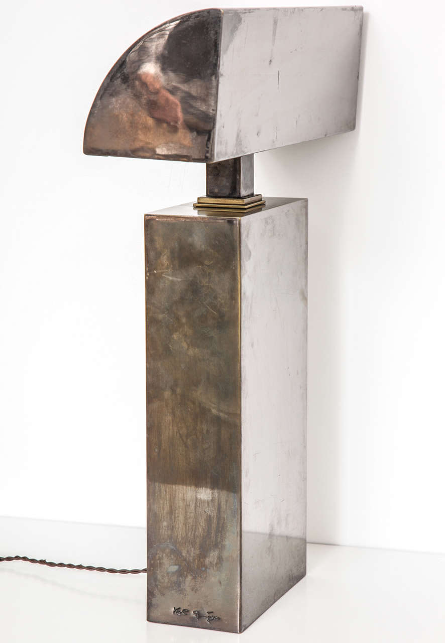 Karl Springer "Sculpture Desk Lamp" For Sale at 1stDibs