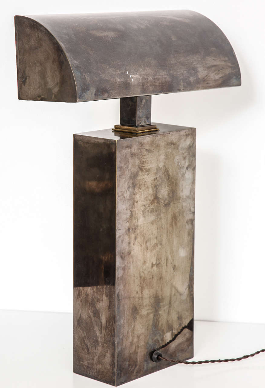 Karl Springer "Sculpture Desk Lamp" For Sale at 1stDibs