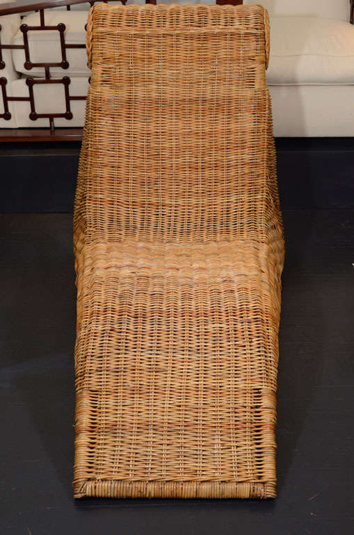 Cane Lounge Chair For Sale at 1stDibs