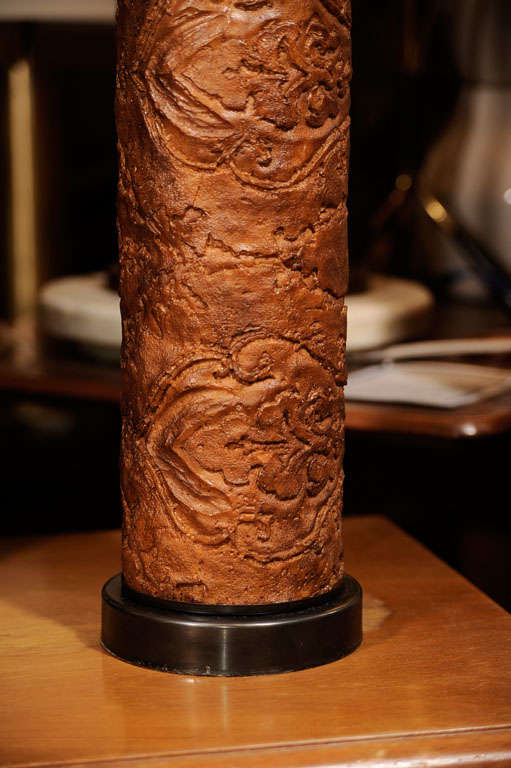 Vintage Rubber Wallpaper Roll Lamp For Sale at 1stDibs | wallpaper ...