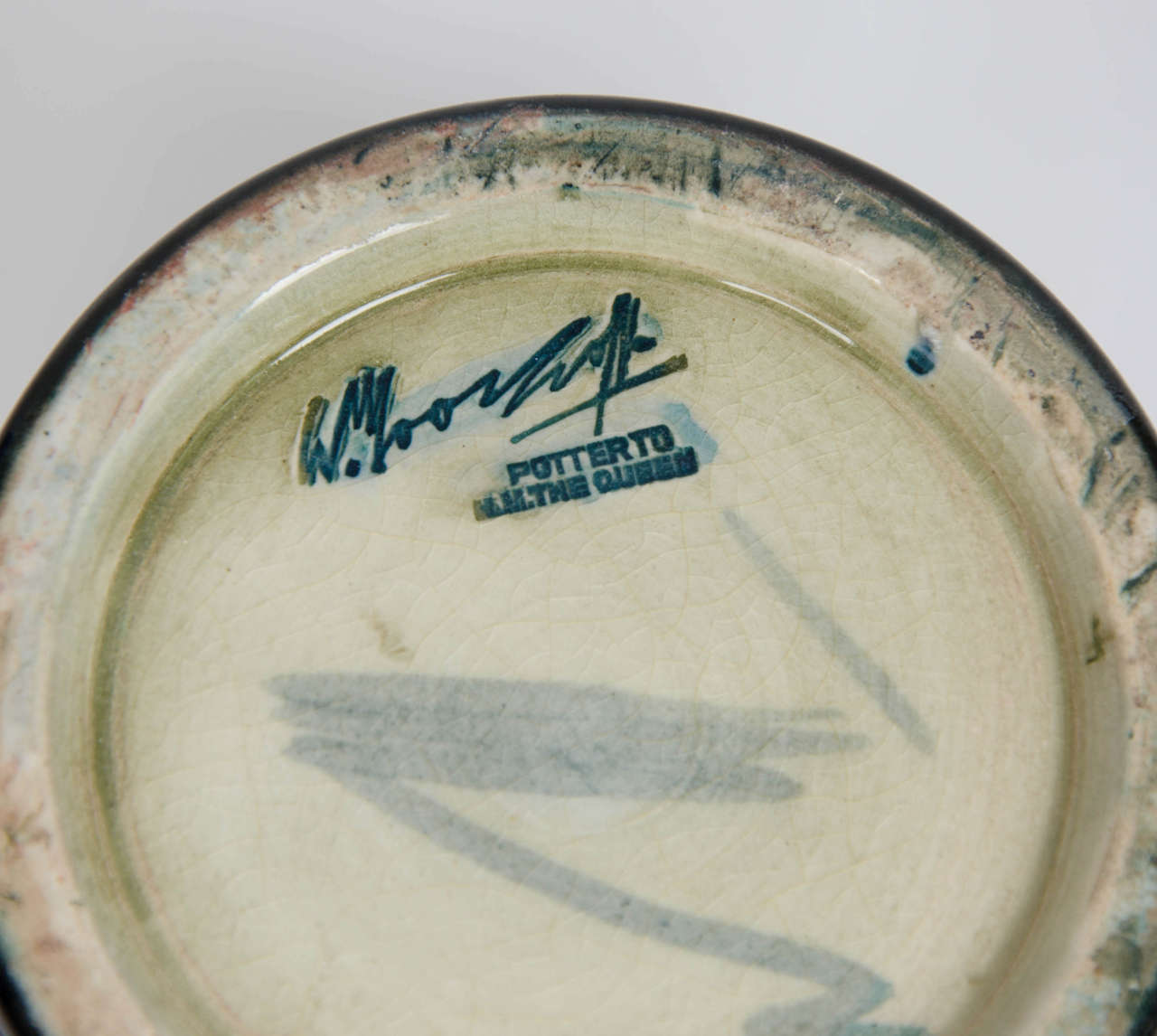 Rare, 1934, William Moorcroft Pottery, Vase, "Freesia" Pattern, Flambe ...