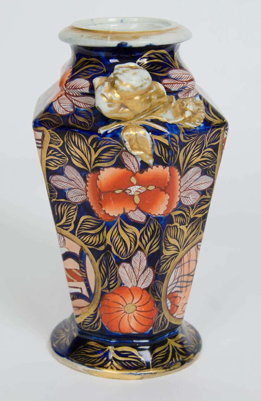 Rare, Late Georgian, Mason's Ironstone Vase, "School House" Pattern ...