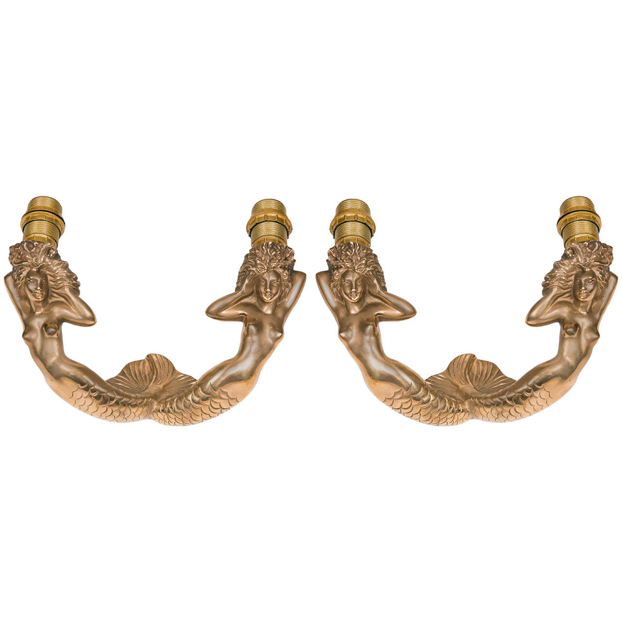 Pair of Mermaid Sconces by Scarpa at 1stDibs