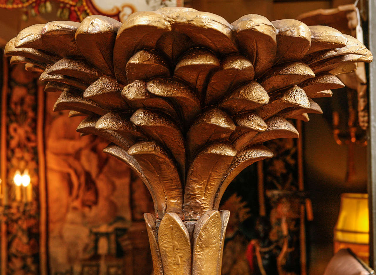 Pair of Palm Tree Columns in the Manner of Serge Roche at 1stDibs