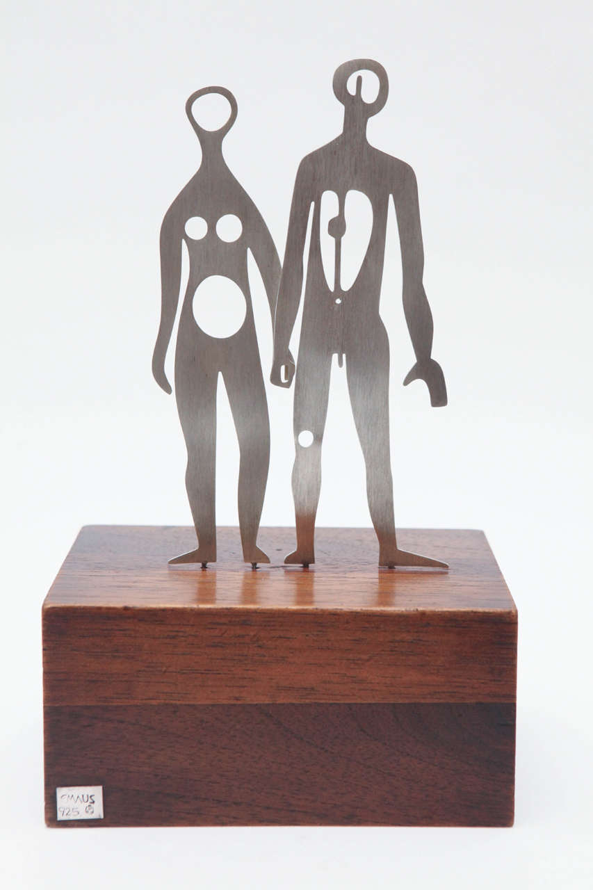 Modernist Sculpture in Sterling Silver by Emaus at 1stDibs | emaus logo ...