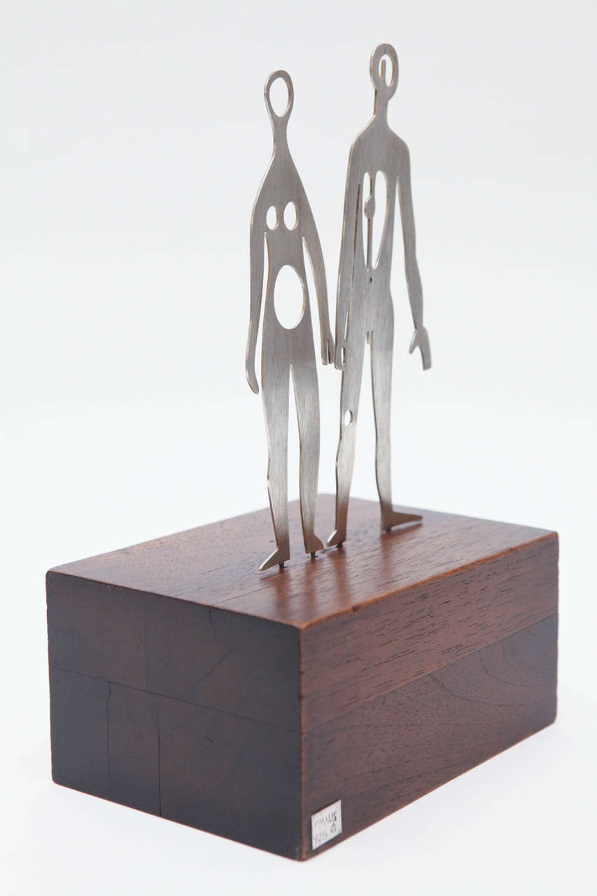 Modernist Sculpture in Sterling Silver by Emaus at 1stDibs | emaus logo ...