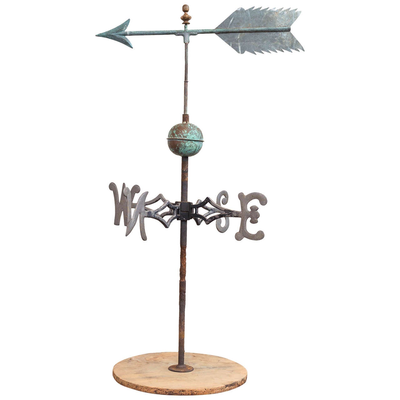 Copper and Bronze Weather Vane at 1stDibs | bronze weathervane