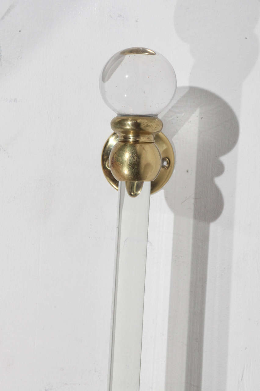 Glass Towel Bars with Brass and Round Glass Ends For Sale at 1stDibs ...