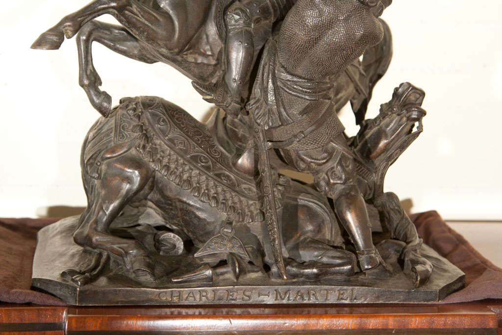 French Bronze of Charles Martel Defeating the Saracens at 1stDibs ...