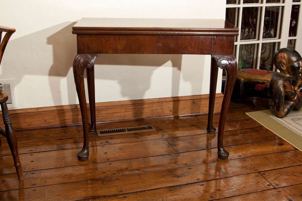Irish Mahogany Game Table For Sale at 1stDibs