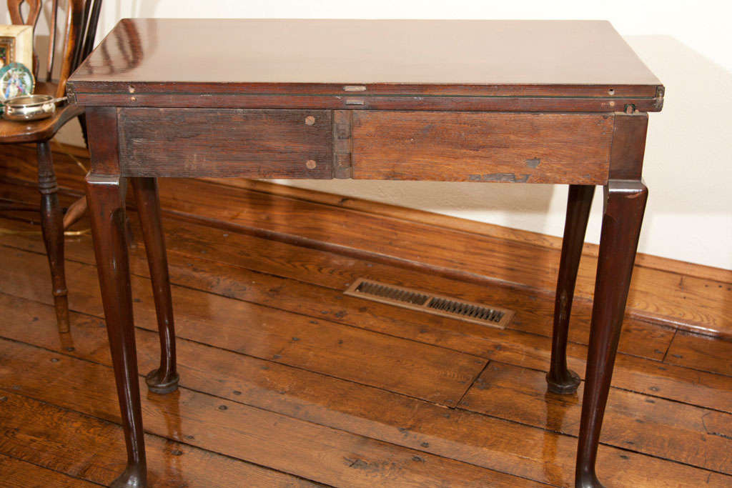 Irish Mahogany Game Table For Sale at 1stDibs