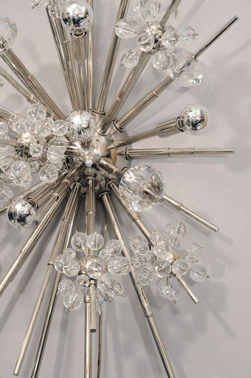 Monumental Crystal Starburst Sconce For Sale at 1stDibs | starburst ...