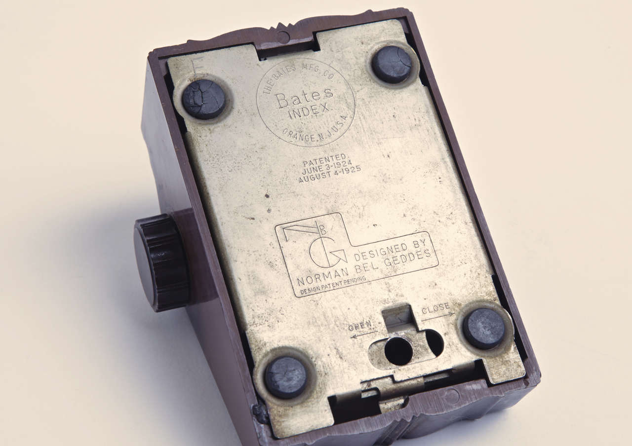 Trio Bates Streamline Telephone Index Spinners by Norman Bel Geddes For ...