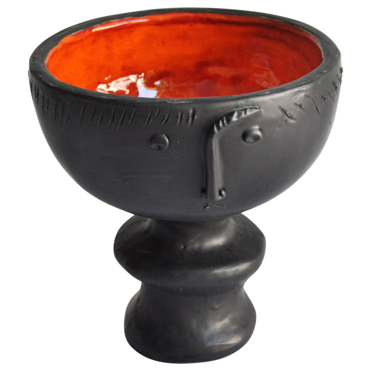 Midcentury French Ceramic Vase by Les Freres Cloutier For Sale at 1stDibs