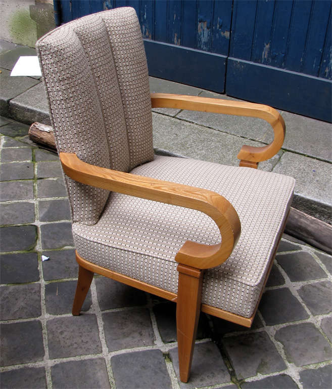 Two Armchairs by Etienne-Henri Martin, 1940s at 1stDibs