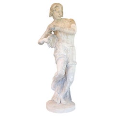 Discus Thrower Concrete Garden Statue at 1stDibs