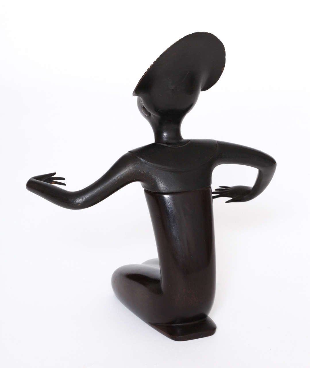 Hagenauer Bronze and Wood African Dancer circa 1930 For Sale at 1stDibs