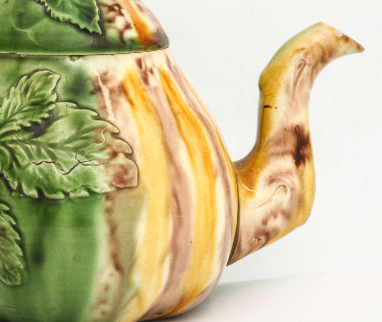 A Rare Whieldon School Pottery Pear Shape Teapot at 1stDibs