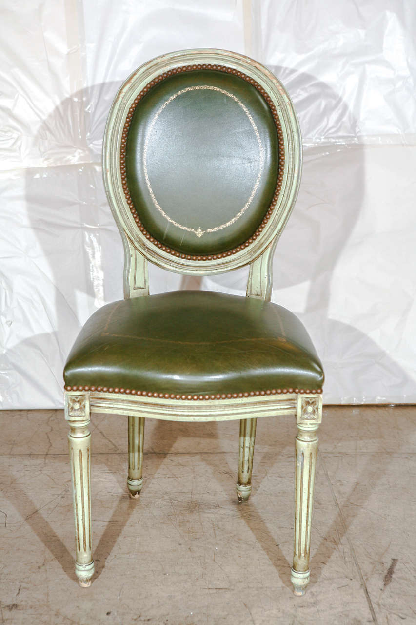 Set of Six French Louis XVI Dining Chairs at 1stDibs | louis 16 dining ...