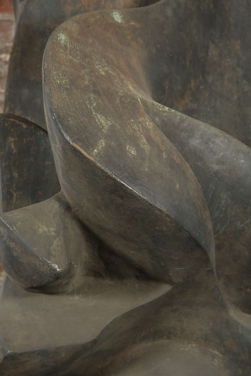 Large Bronze Abstract Sculpture Signed 'Firschein' For Sale at 1stDibs ...