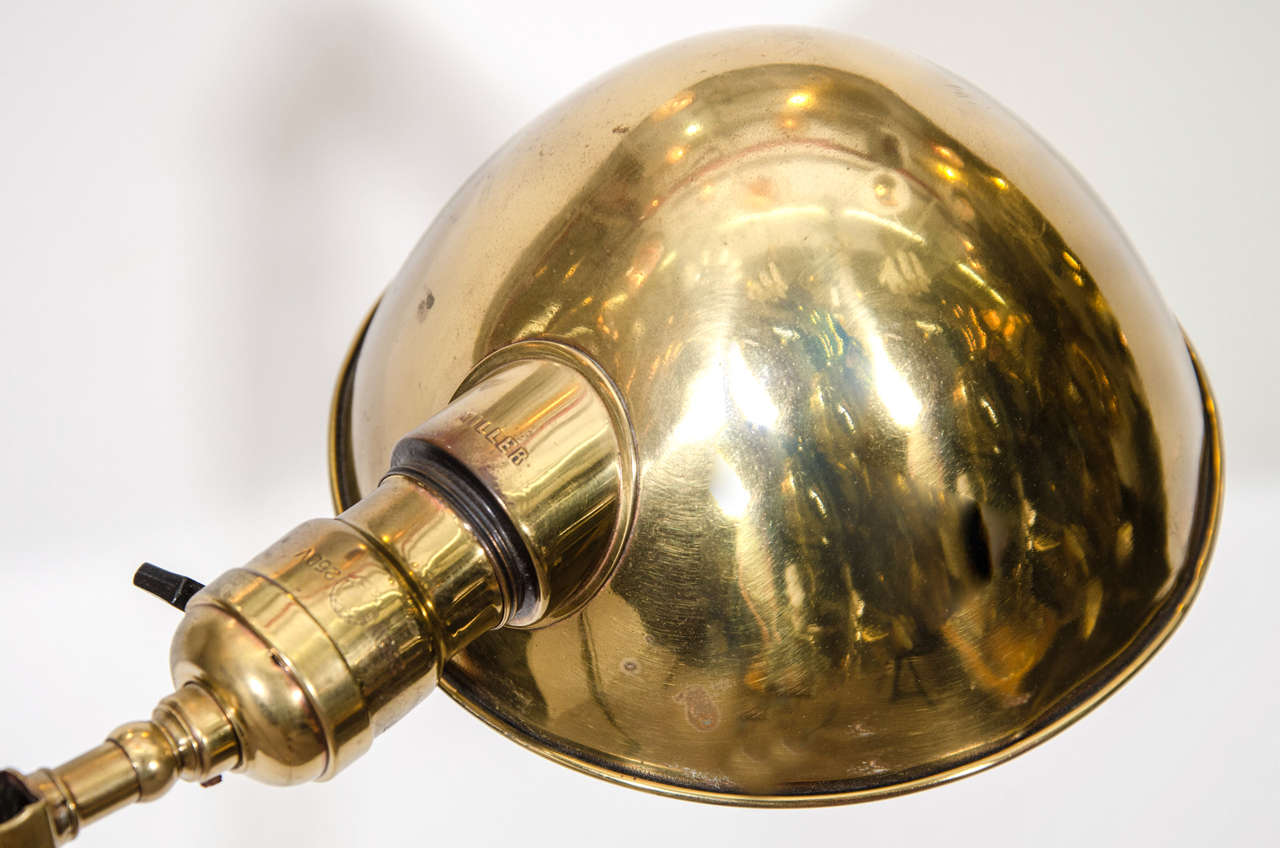 Mid Century Miller Lamp Co. Industrial Articulated Floor Lamp at 1stDibs